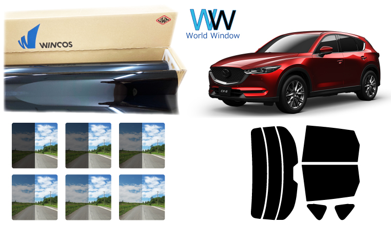 遮熱フィルム リンテック WINCOS ウィンコス(プレミアム) CX-5 (KF系) カット済みカーフィルム : fc2115-hc ...