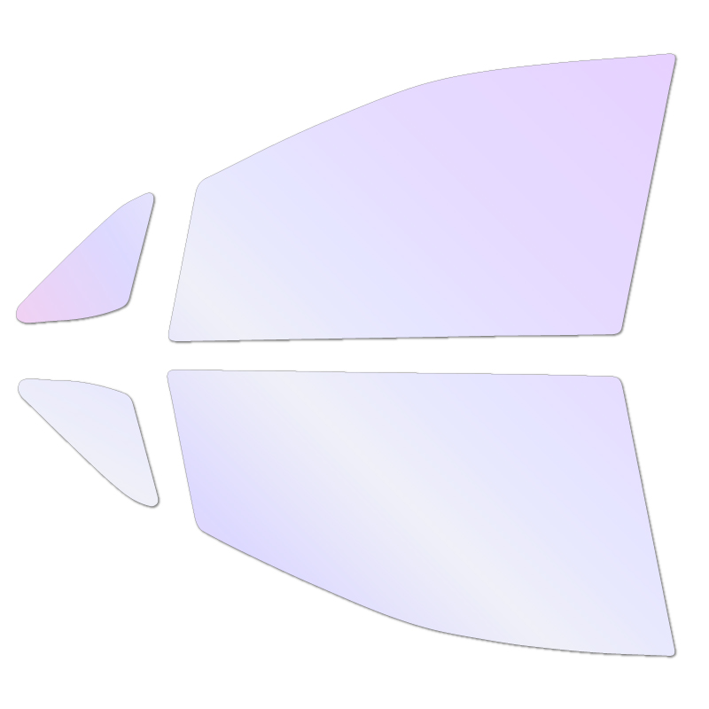 BRAINTEC 遮熱 オーロラ(グロウゴースト91) トヨタ エスティマ (50系) カット済みフィルム フロントドアセット : ワールドウインド株式会社 - 通販 - Yahoo!ショッピング