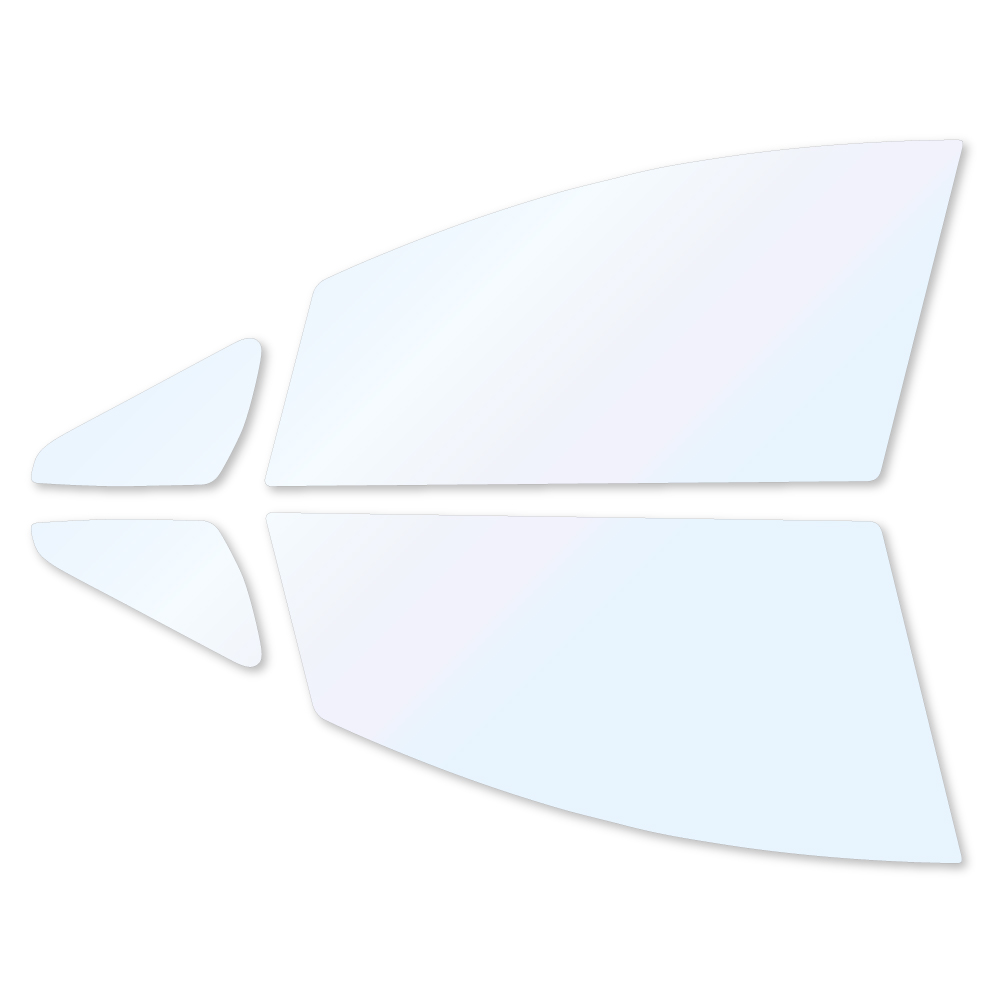 BRAINTEC 遮熱フィルム ファインゴースト90 トヨタ ウィッシュ(E20系) (ZGE20G) カット済みフィルム フロントドアセット : ワールドウインド株式会社 - 通販 ...