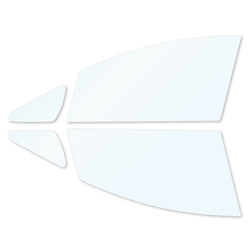 BRAINTEC 透明遮熱フィルム スーパーUV400IR89 トヨタ ウィッシュ(E20系) (ZGE20G) カット済みフィルム フロントドアセット : ワールドウインド株式会社 - 通販 ...