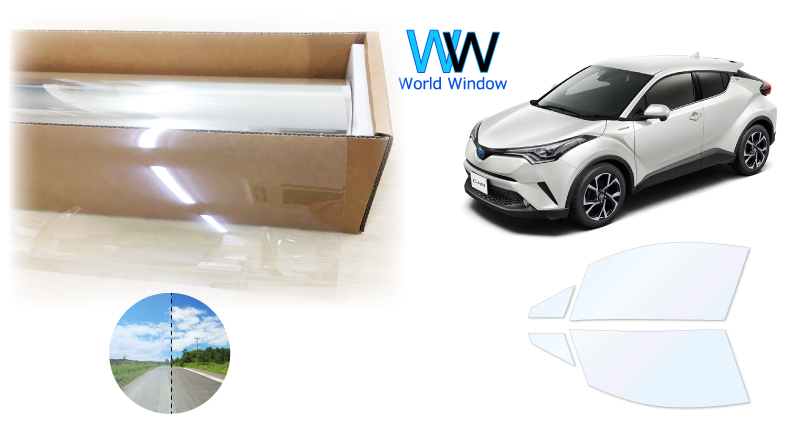 BRAINTEC 遮熱フィルム ファインゴースト90 トヨタ C-HR (ZYX10) カット済みフィルム フロントドアセット : ワールドウインド株式会社 - 通販 - Yahoo!ショッピング