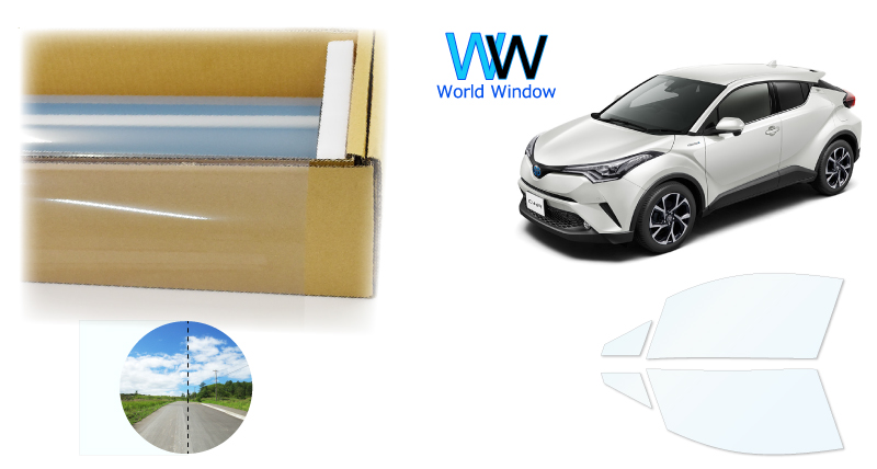 BRAINTEC 透明遮熱フィルム サステナクリア87 トヨタ C-HR (ZYX10) カット済みフィルム フロントドアセット : ワールドウインド株式会社 - 通販 - Yahoo!ショッピング