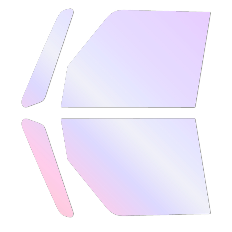 遮熱 オーロラ(グロウゴースト91) ニッサン ルークス (B44A) カット済みフィルム フロントドアセット : fdb2205-ar91 : ワールドウインド株式会社 - 通販 ...