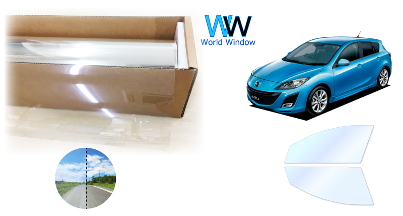 BRAINTEC 遮熱フィルム アイスブルーAR91 マツダ アクセラスポーツ (BL3FW) カット済みフィルム フロントドアセット : ワールドウインド株式会社 - 通販 - Yahoo ...