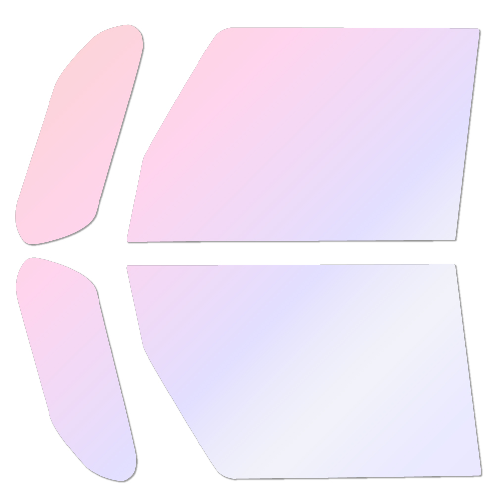 BRAINTEC（ブレインテック） 遮熱 オーロラ グロウゴースト91 スズキ スペーシア (MK54S/MK94S) カット済みフィルム フロントドアセット : ワールドウインド株式会社 ...