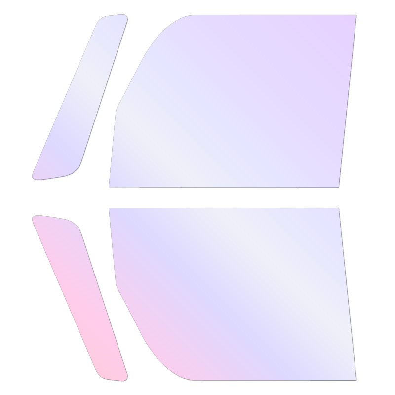 BRAINTEC 遮熱 オーロラ(グロウゴースト91) ダイハツ タント (LA600S) カット済みフィルム フロントドアセット : ワールドウインド株式会社 - 通販 - Yahoo!ショッピング