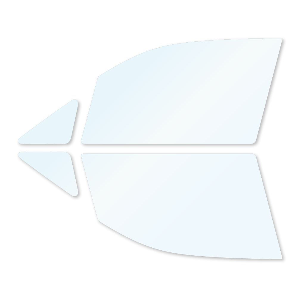 BRAINTEC 透明遮熱フィルム スーパーUV400IR87 ホンダ オデッセイ (RA6) カット済みフィルム フロントドアセット ...