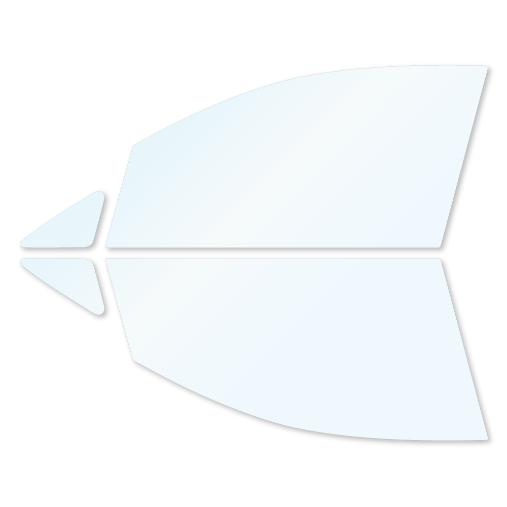 BRAINTEC（ブレインテック） 透明遮熱フィルム スーパーUV400IR87 ホンダ フィット (GD1) カット済みフィルム フロント ...