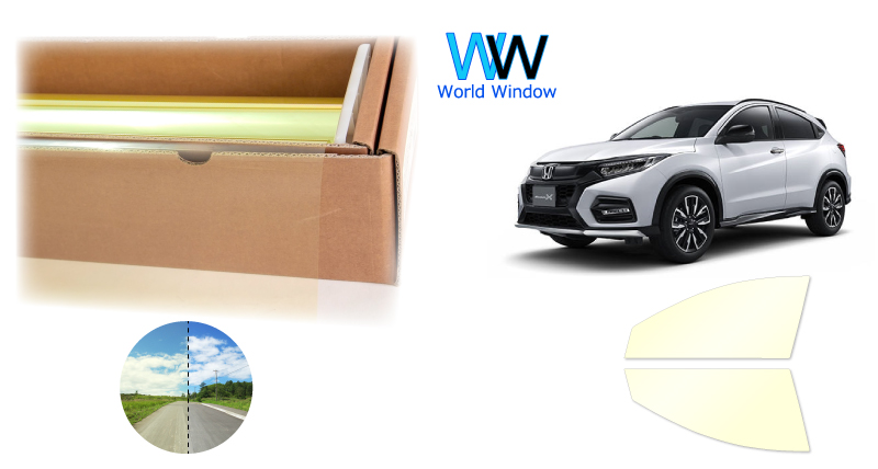 BRAINTEC 透明UVカットフィルム スーパーUV91 ホンダ ヴェゼル (RU1) カット済みフィルム フロントドアセット : ワールドウインド株式会社 - 通販 - Yahoo!ショッピング