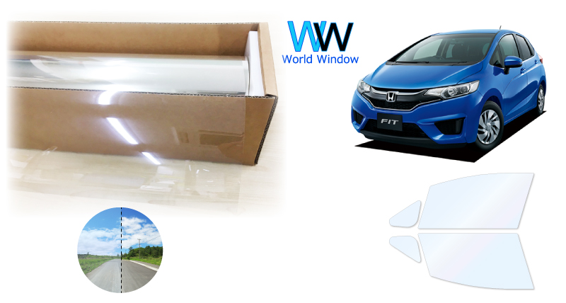 BRAINTEC 遮熱フィルム ファインゴースト90 ホンダ フィット (GK3) カット済みフィルム フロントドアセット : ワールドウインド株式会社 - 通販 - Yahoo!ショッピング