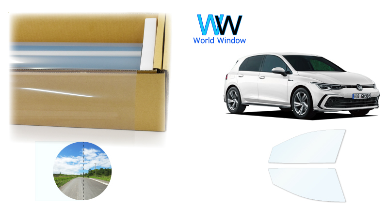 BRAINTEC 透明遮熱フィルム スーパーUV400IR87 フォルクス・ワーゲン ゴルフ8 (CDDLA) カット済みフィルム フロントドアセット : ワールドウインド株式会社 - 通販 ...