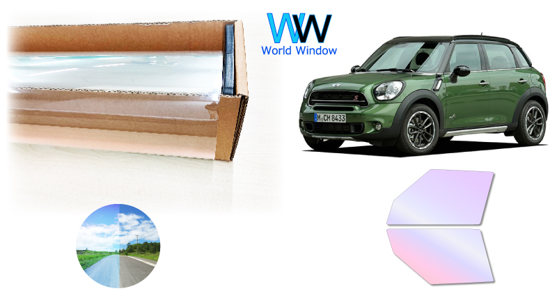 BRAINTEC（ブレインテック） 遮熱 オーロラ(グロウゴースト91) MINI クロスオーバー (R60 ZA16) カット済みフィルム フロントドアセット : ワールドウインド株式会社 ...