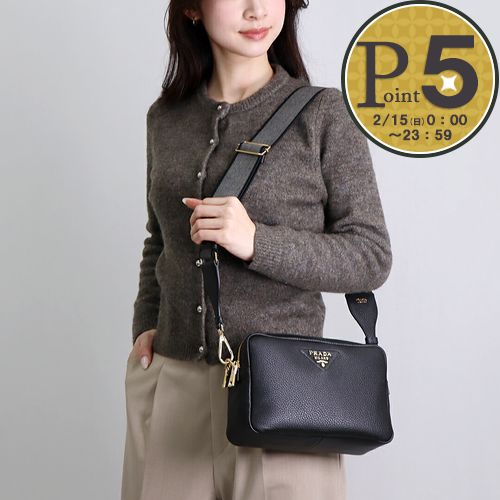 PRADA プラダ ショルダーバッグ BANDOLIERA 1BH082 2DKV 7NM F0632 NERO 1 : テザーレブランドショップ - 通販 - Yahoo!ショッピング