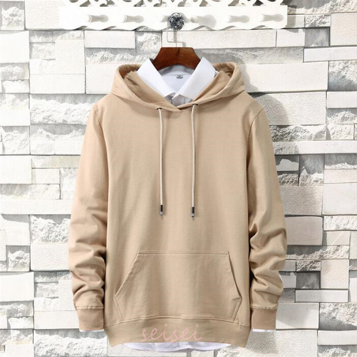パーカー メンズ 長袖 春 20代 秋 プルオーバー 薄手 トップス