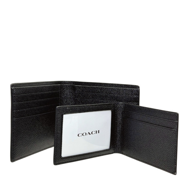 コーチ 財布 メンズ COACH 折り財布 クロスグレイン レザー 3in1 ウォレット CR899 BLK ブラック COACH（コーチ） 財布 メンズ 折り財布 クロスグレイン レザー 3in1