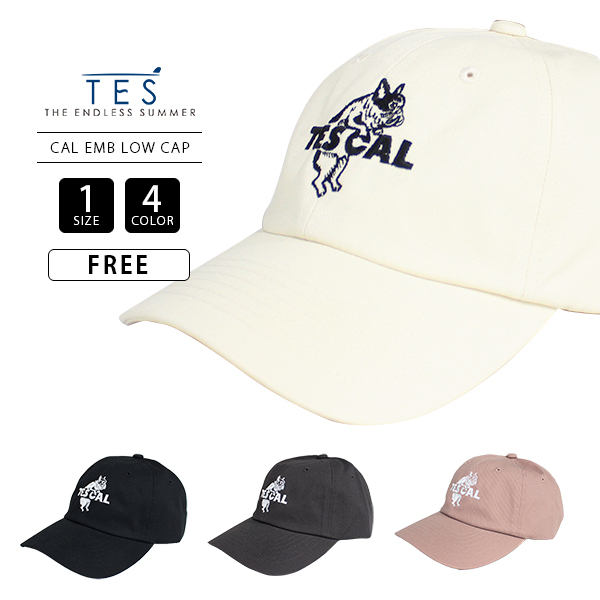 The Endless Summer TES テス 半袖 帽子 キャップ TESCAL LOW CAP ローキャップ シンプル プレゼントにも ...