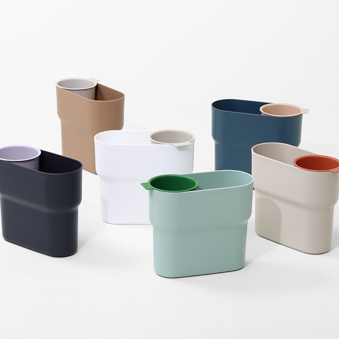 ideaco niko 分別ゴミ箱 イデアコ ゴミ箱 分別 フタなし コンパクト 省スペース デスク パウダールーム 洗面台 モダン おしゃれ : くらしのもり Yahoo!ショッピング店 ...