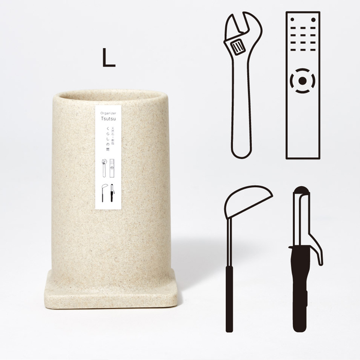 ideaco Tsutsu L ( ツツ ) オーガナイザー リビング 洗面 キッチン 収納 小物入れ ペン立て キッチンツール カトラリー ホワイト ブラック おしゃれ イデアコ : くらし ...