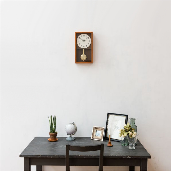 特典付 INTERZERO インターゼロ HINOKI PENDULUM CLOCK ヒノキペンデュラムクロック CH-033BR CH-033CB 振り子時計 時計 掛け時計 シンプル 北欧 ...