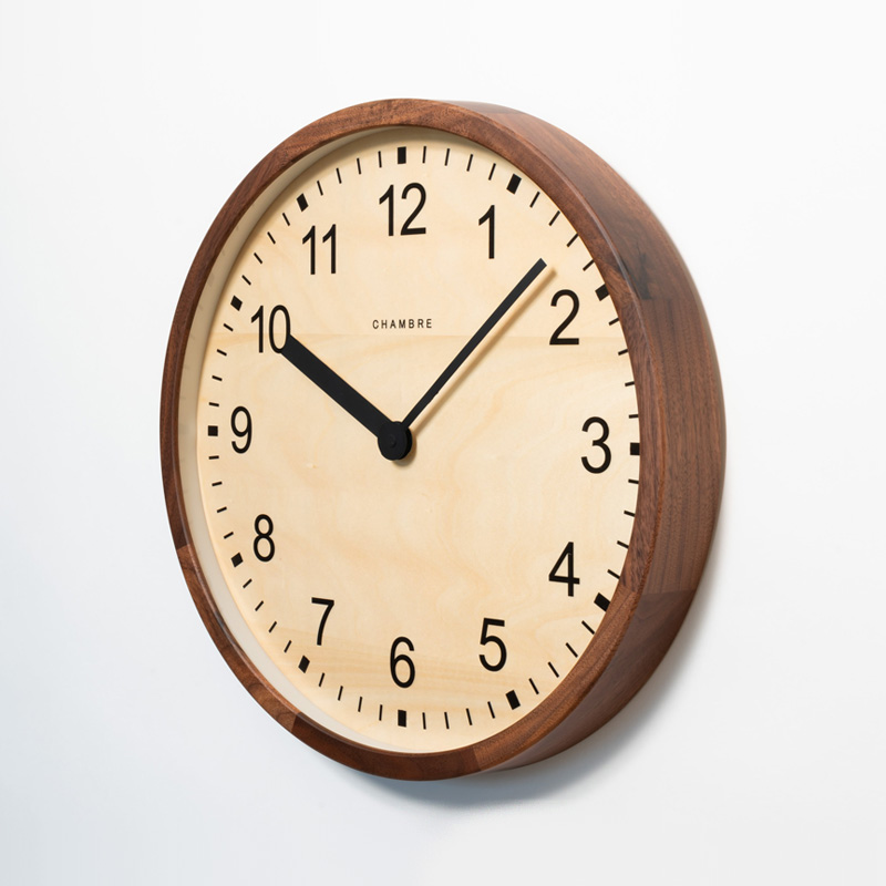 特典付 インターゼロ 大きな公共時計 壁掛け時計 CH-073BK CH-073WN ウォールクロック シンプル 無垢材 天然木 インテリア 日本製 INTERZERO : くらしのもり ...