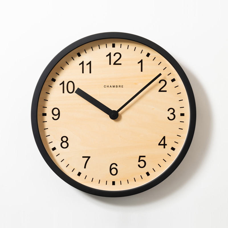 特典付 インターゼロ 大きな公共時計 壁掛け時計 CH-073BK CH-073WN ウォールクロック シンプル 無垢材 天然木 インテリア 日本製 INTERZERO : くらしのもり ...