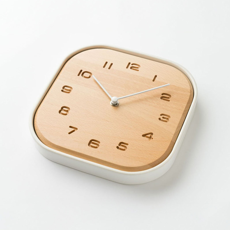 特典付 インターゼロ TOUKI CLOCK トウキクロック 壁掛け時計 置き時計 CH-061LB CH-061WH CH-061CM 静音 シンプル 陶器 美濃焼 無垢材 天然木 日本製 ...