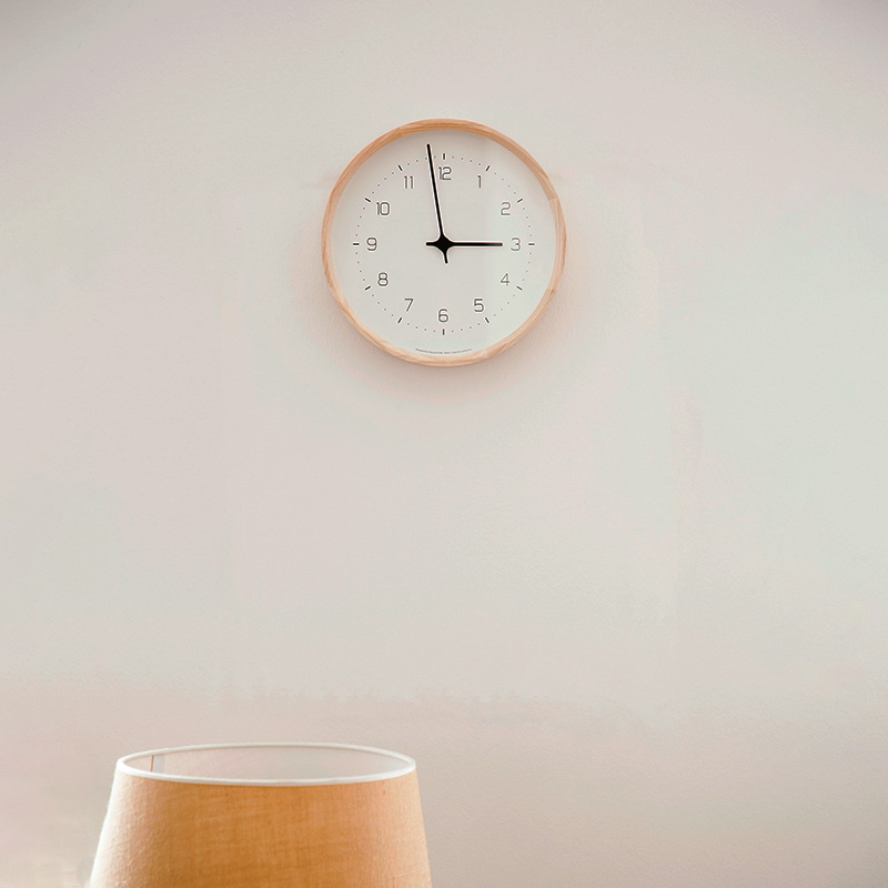 Lemnos 特典付 レムノス NEUT wall clock ニュート ウォール クロック KK22-09 掛け時計 壁掛け ミニマルデザイン ステップセコンド タカタレムノス : くらしの ...