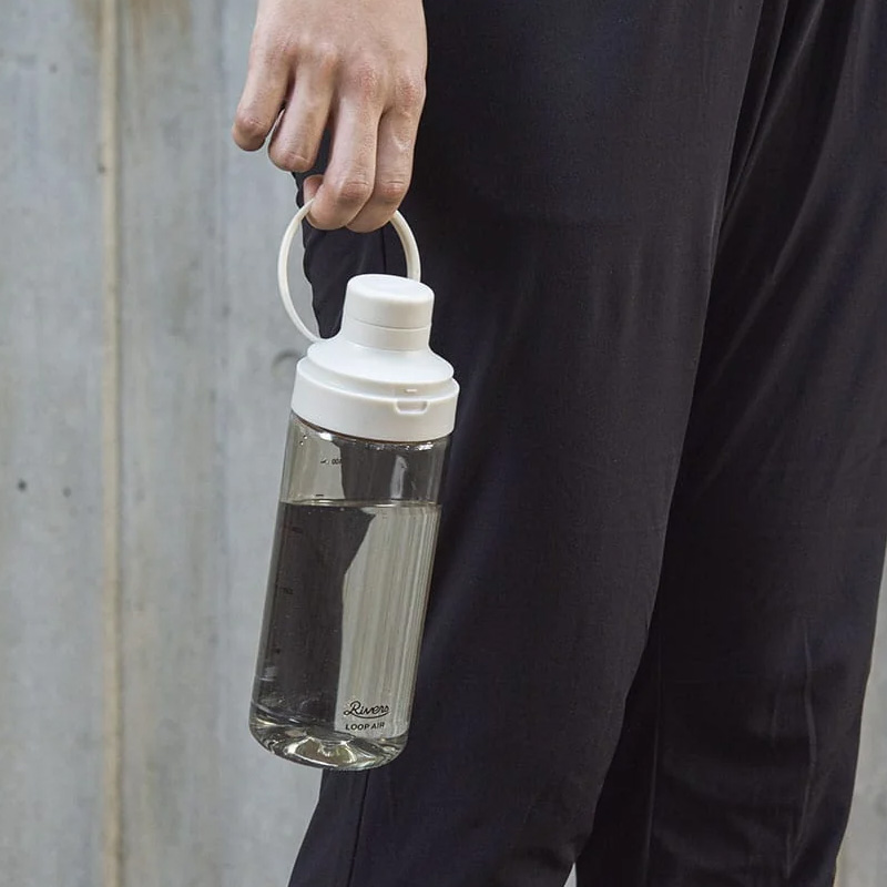リバーズ LOOP AIR ループ エア 500 ウォーターボトル クリアボトル 水筒 軽量 500ml 目盛り おしゃれ 持ち手 ...