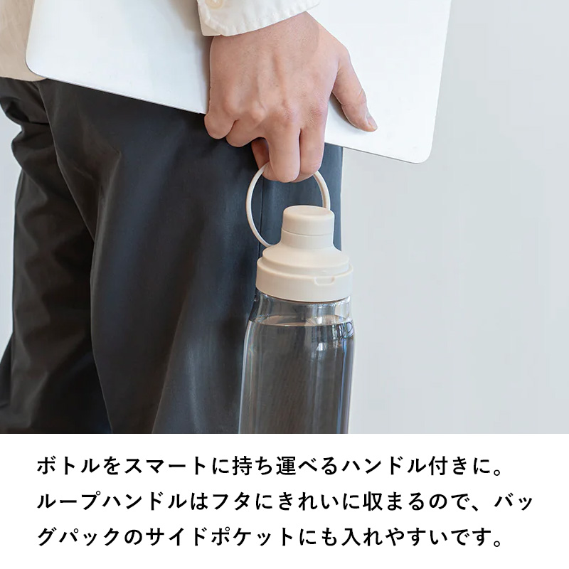 リバーズ LOOP AIR ループ エア 850 ウォーターボトル クリアボトル 水筒 軽量 850ml 目盛り おしゃれ 持ち手 ...