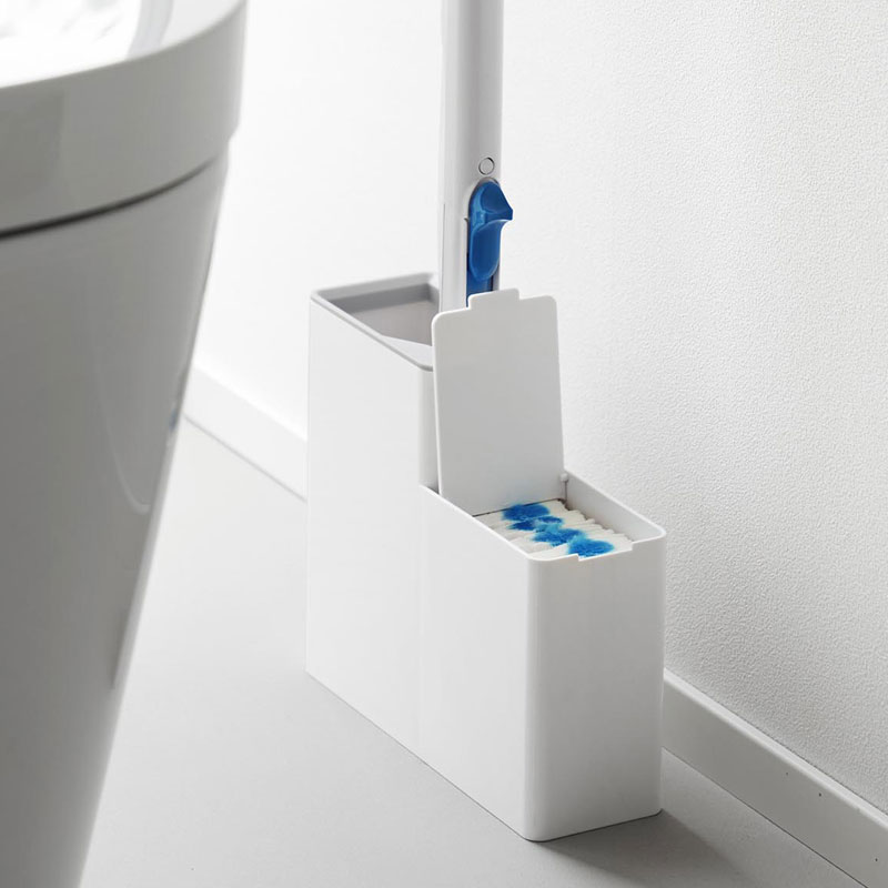 山崎実業 特典付 替えブラシ収納付き流せるトイレブラシスタンド プレート Plate 掃除用具収納 使い捨て ケース シート 10051 白 公式 新商品 : くらしのもり Yahoo ...