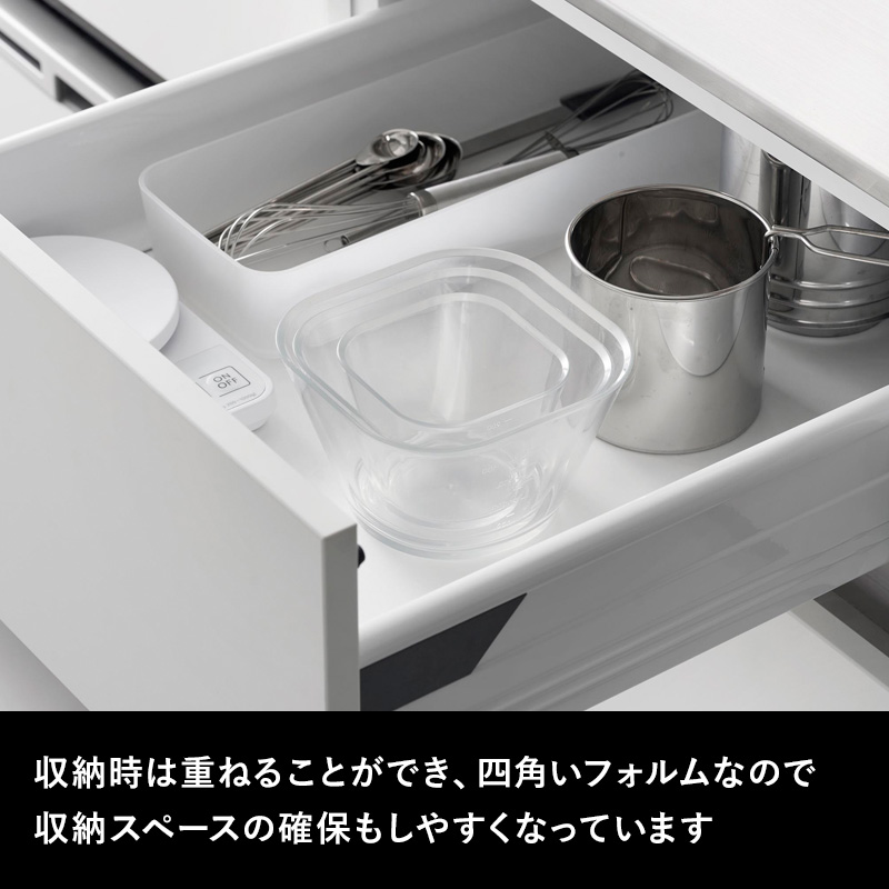 tower 特典付 山崎実業 電子レンジ対応洗いやすい下ごしらえボウル タワー SML3点セット 公式 日本製 耐熱 食洗機OK クリア 透明 10128 yamazaki : くらしのもり ...