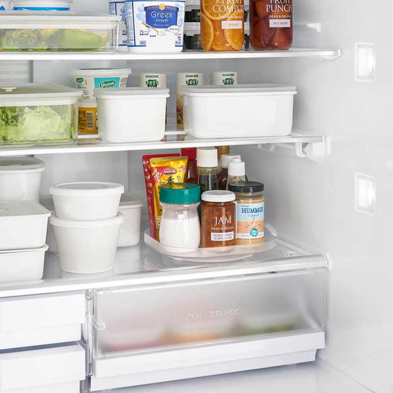 tower 特典付 山崎実業 冷蔵庫中回転式トレー タワー スクエア 公式 調味料 収納 整理 キッチン 1322 1323 ホワイト ブラック 白 黒 : くらしのもり Yahoo ...