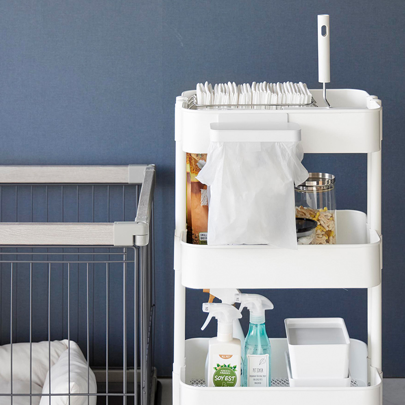 tower 特典付 山崎実業 ワゴンに付けられるマグネット蓋付きポリ袋ホルダー タワー 公式 マグネット レジ袋 簡易ゴミ箱 1701 1702 白 黒 : くらしのもり Yahoo ...