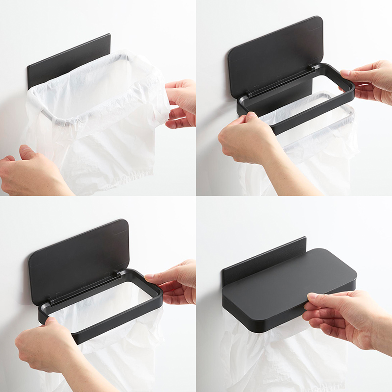 tower 特典付 山崎実業 ワゴンに付けられるマグネット蓋付きポリ袋ホルダー タワー 公式 マグネット レジ袋 簡易ゴミ箱 1701 1702 白 黒 : くらしのもり Yahoo ...