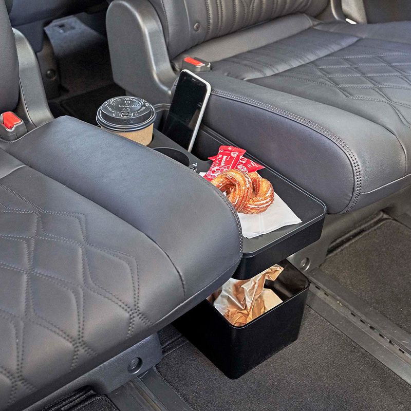 山崎実業 車載用コンソールゴミ箱 タワー tower 6135 6136 ホワイト ブラック 車 車用 ごみ箱 ゴミ箱 ドリンクホルダー テーブル 収納 リビング 雑貨 シリーズ :yj ...