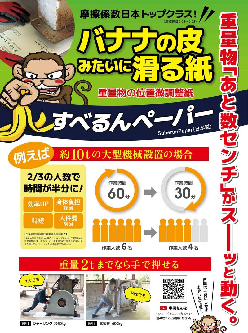 お一人様5セット迄 すべるんペーパー 重量物スライド お試し お一人様5セット迄 すべるんペーパー 重量物スライド お試し