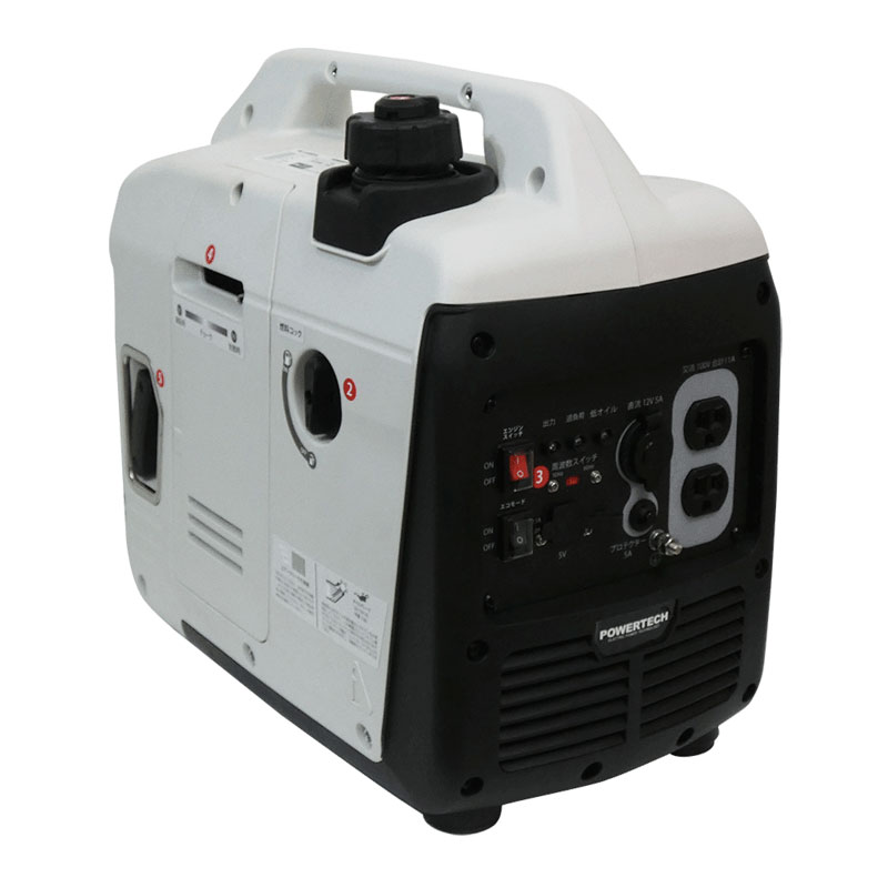 POWERTECH パワーテック インバーター発電機 1.1kVA PG1100is PGシリーズ ガソリン発電機 ハイパワー 軽量 静音設計 ガソリンエンジン 小型 家庭用 停電時 非常用 ...