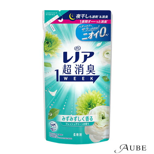 レノア超消臭1WEEK P&G レノア 超消臭 1WEEK みずみずしく香る 柔軟剤 370ml 詰め替え【宅急便対応】 : AUBE オーブ Yahoo!ショッピング店 - 通販 ...