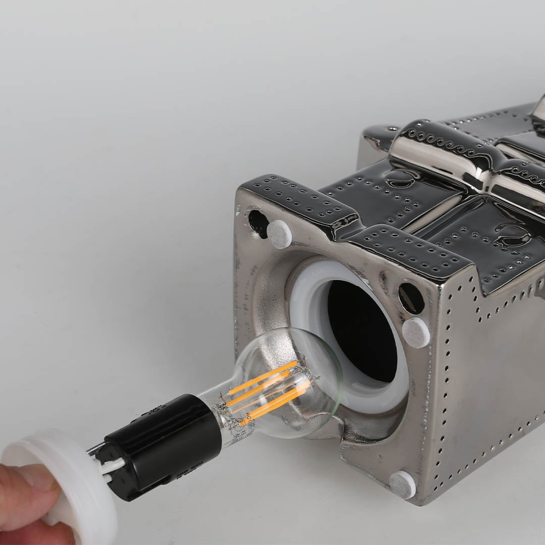 DULTON ダルトン ポーセリン ロケット ライトPORCELAIN ROCKET LIGHT CHROME dulton アメリカン雑貨0 レトロ・ミッドセンチ : インテリア雑貨の ...