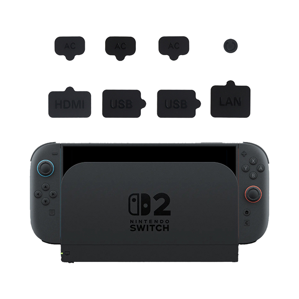 Nintendo Switch 2 ダストカバー ニンテンドースイッチ ツー ホコリ防止 プラグ 任天堂 Switch2 HDMIポート LANポート 3.5mm USB Type-C ...