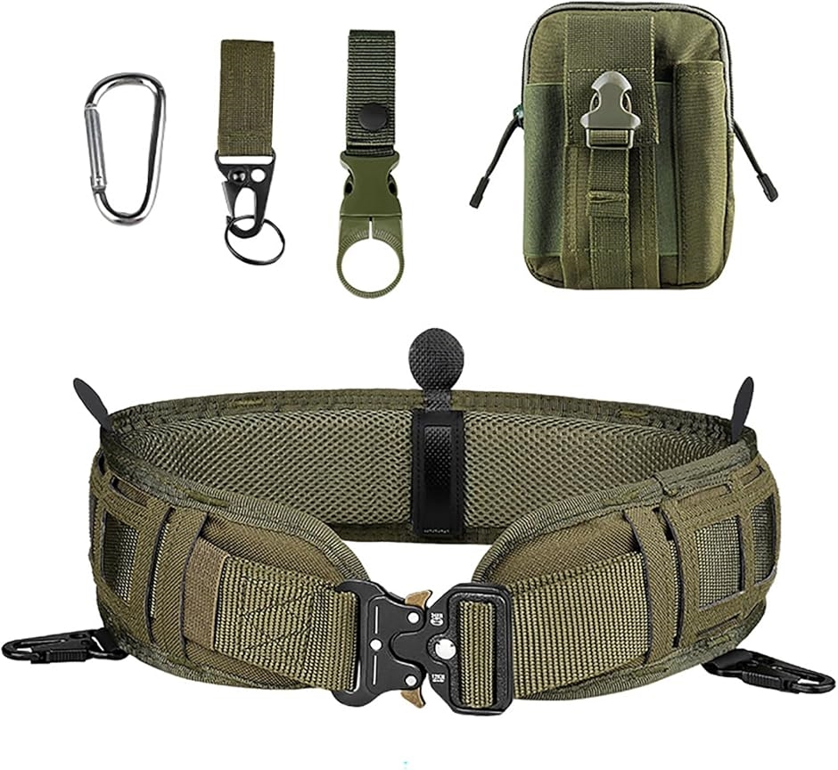 morytrade タクティカルベルト ガンベルト サバゲー molle メタルバックル(グリーン) : ゼブランドショップ - 通販 - Yahoo!ショッピング
