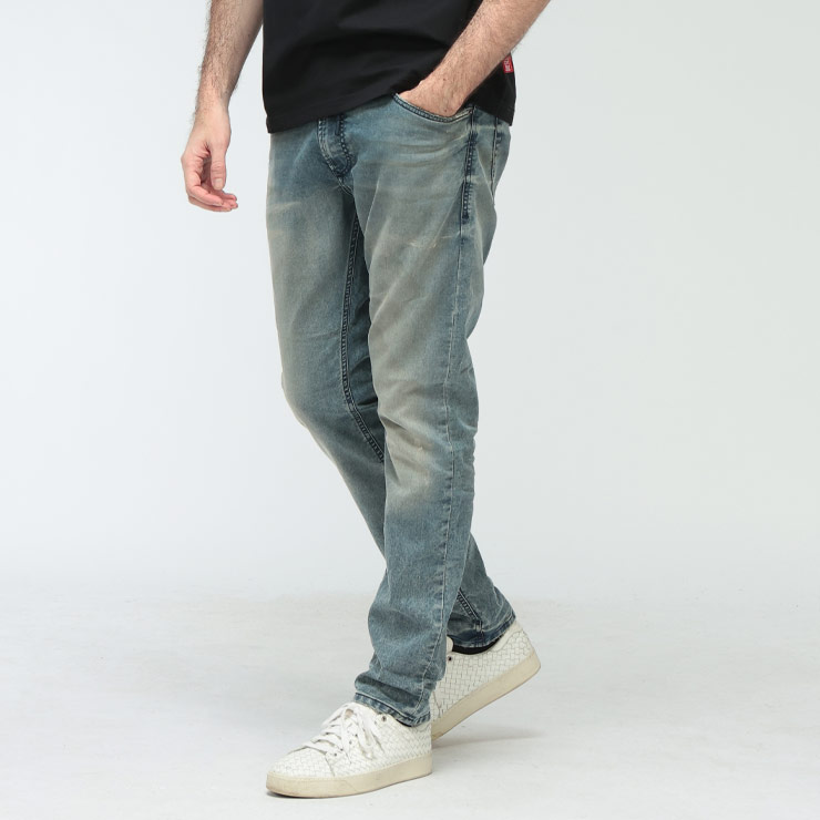 【中古】ディーゼル DIESEL D-FAYZA JOGG ジョグジーンズ デニムパンツ ジップフライ ストレッチ ロゴ インディゴ DIESEL（ディーゼル） デニムパンツ メンズ ロゴ ストレッチ ウエスト