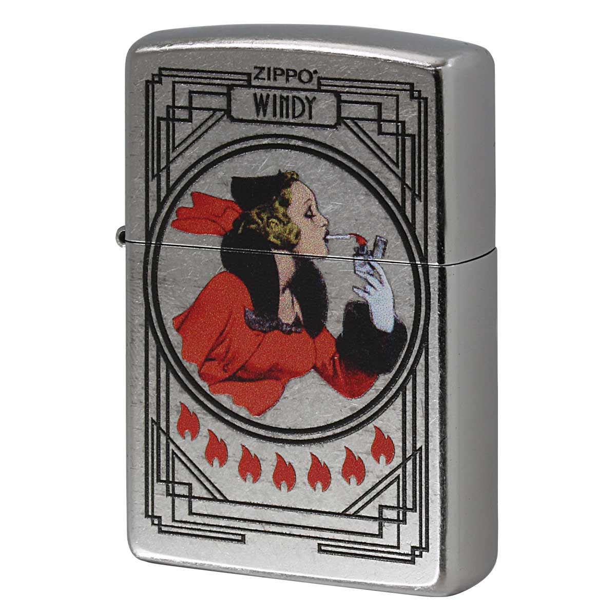 ZIPPO（ジッポー） ジッポライター ウインディ ガール Windy Girl Processing in USA Z207-119769 ...