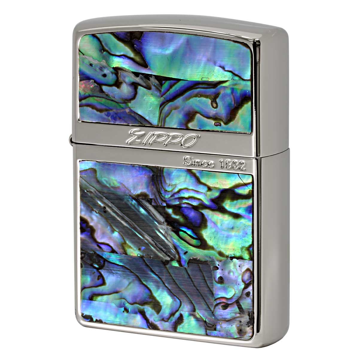 Zippo ジッポライター シェル カラーライン 貝 両面加工 ブルー SHELL LINE BL プレゼント 贈り物 男性 女性 シンプル ...