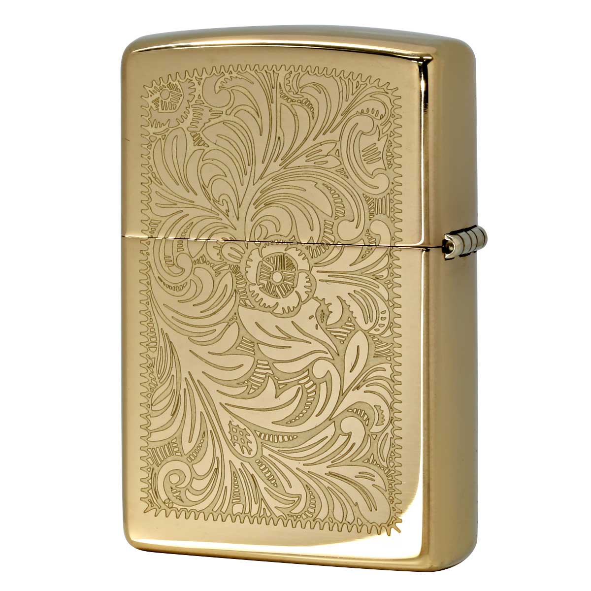 ZIPPO Zippo ジッポライター ベネチアン Venetian High Polish Brass 鏡面 ポリッシュ ブラス 352B ...