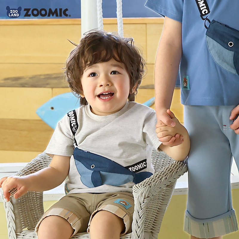ZOOMIC キッズ Tシャツ 半袖 くじら クジラ アニマル ポケット 動物 くま 男の子 女の子ZOOMIC ズーミック ベビー トップス カットソー : ZOOLAND - 通販 ...