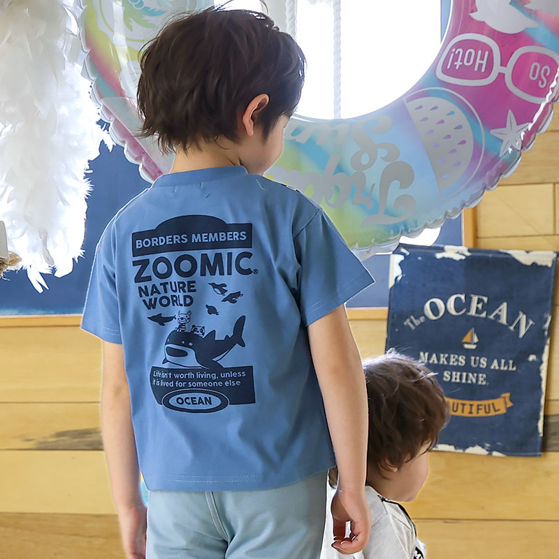 ZOOMIC キッズ Tシャツ 半袖 くじら クジラ アニマル ポケット 動物 くま 男の子 女の子ZOOMIC ズーミック ベビー トップス カットソー : ZOOLAND - 通販 ...
