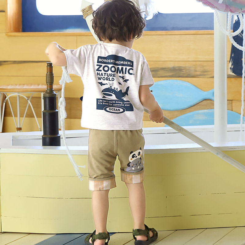 ZOOMIC キッズ Tシャツ 半袖 くじら クジラ アニマル ポケット 動物 くま 男の子 女の子ZOOMIC ズーミック ベビー トップス カットソー : ZOOLAND - 通販 ...