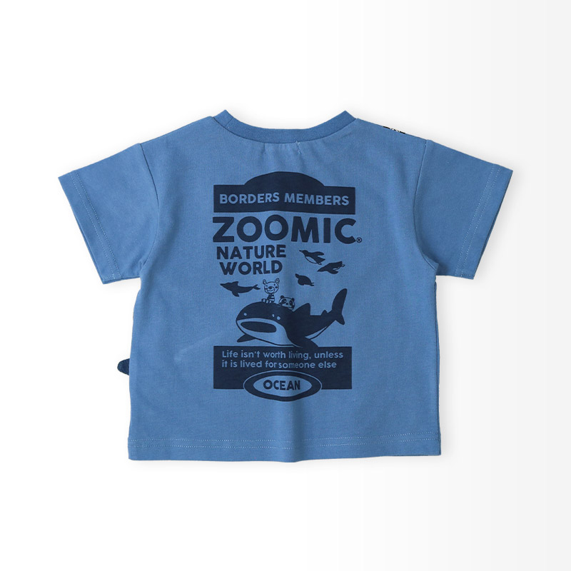 ZOOMIC キッズ Tシャツ 半袖 くじら クジラ アニマル ポケット 動物 くま 男の子 女の子ZOOMIC ズーミック ベビー トップス カットソー : ZOOLAND - 通販 ...