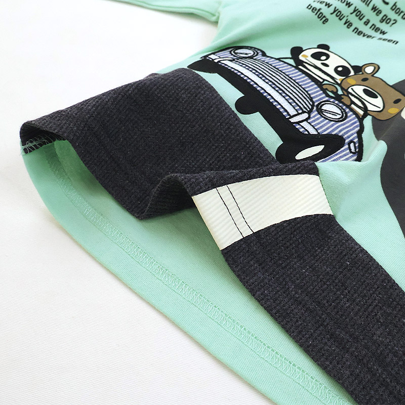 キッズ ロンT 長袖 Tシャツ アニマル 動物 くま パンダ 男の子 女の子 ZOOMIC 80 90 95 100 110 120 130 ベビー トップス プリント キャラクター 車 ...